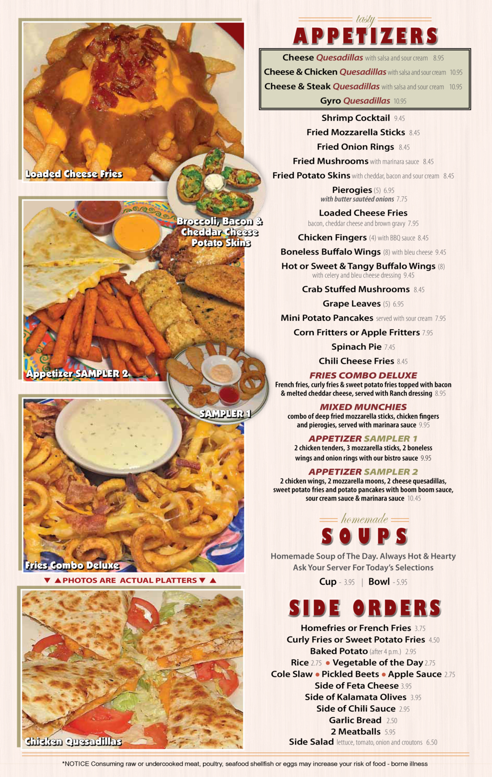 Viewmont Diner Menu