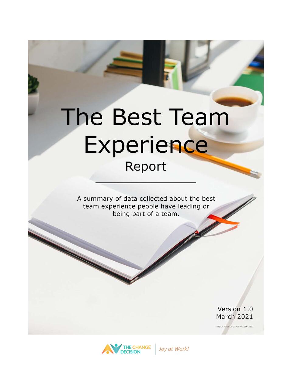 The Best Team Experience Report