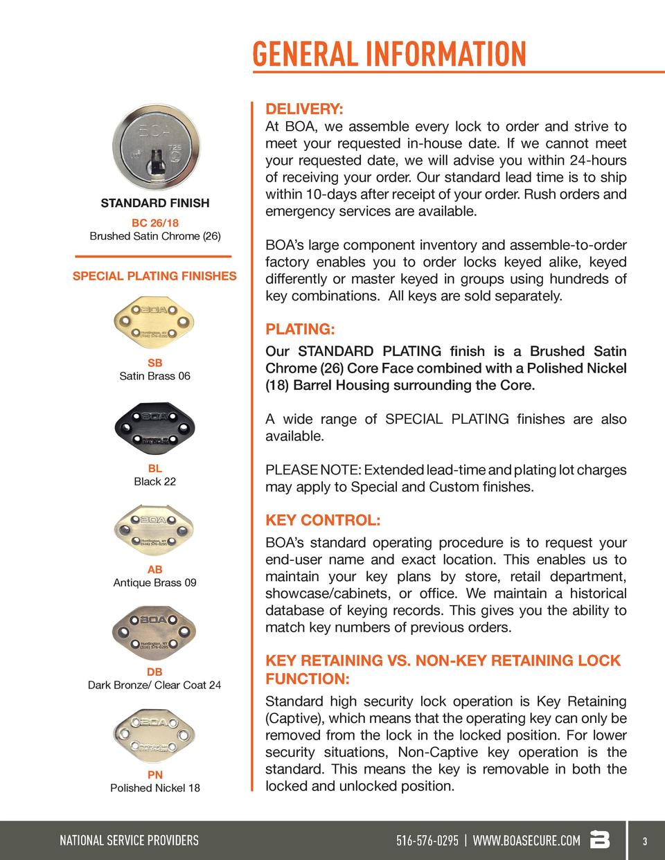 BOA Medeco Locks