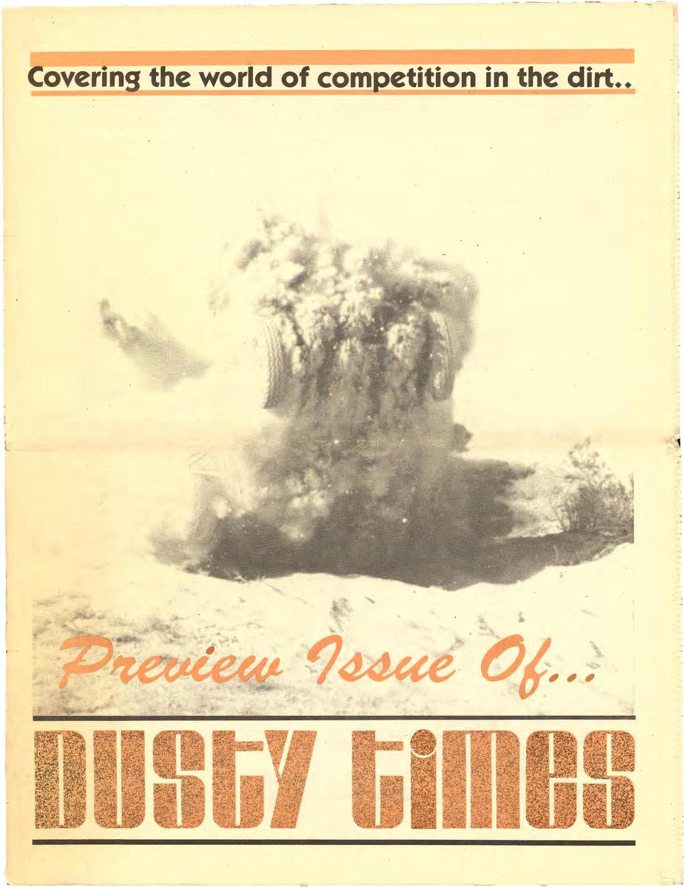 1983 Preview Issue Dusty Times Magazine