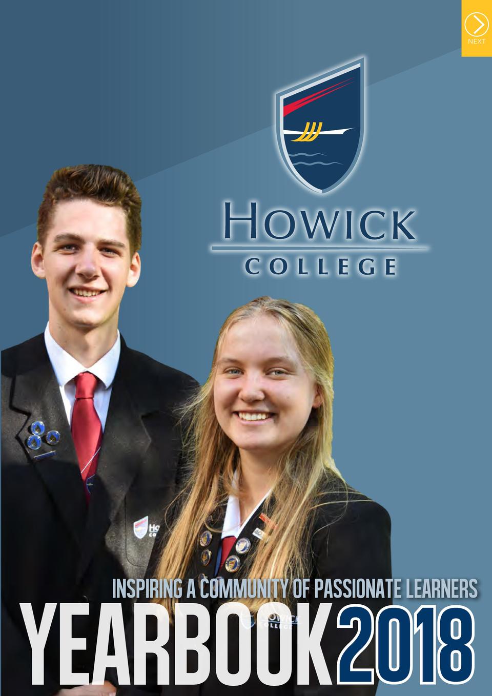 2018 Howick College Yearbook