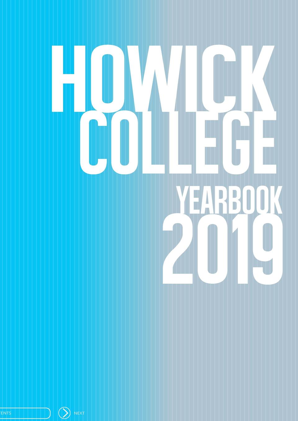 2019 Howick College Yearbook
