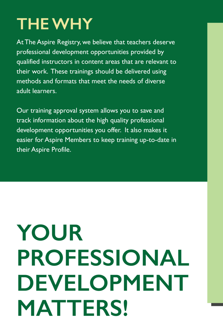 Training Approval Guide