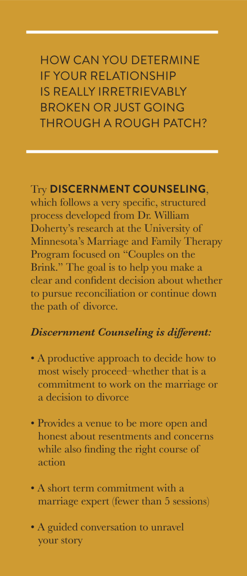discernment therapy