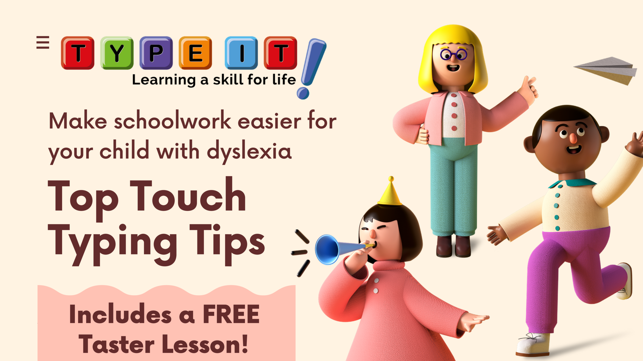 Top Typing Tips for Children with Dyslexia & Free Taster Lesson!