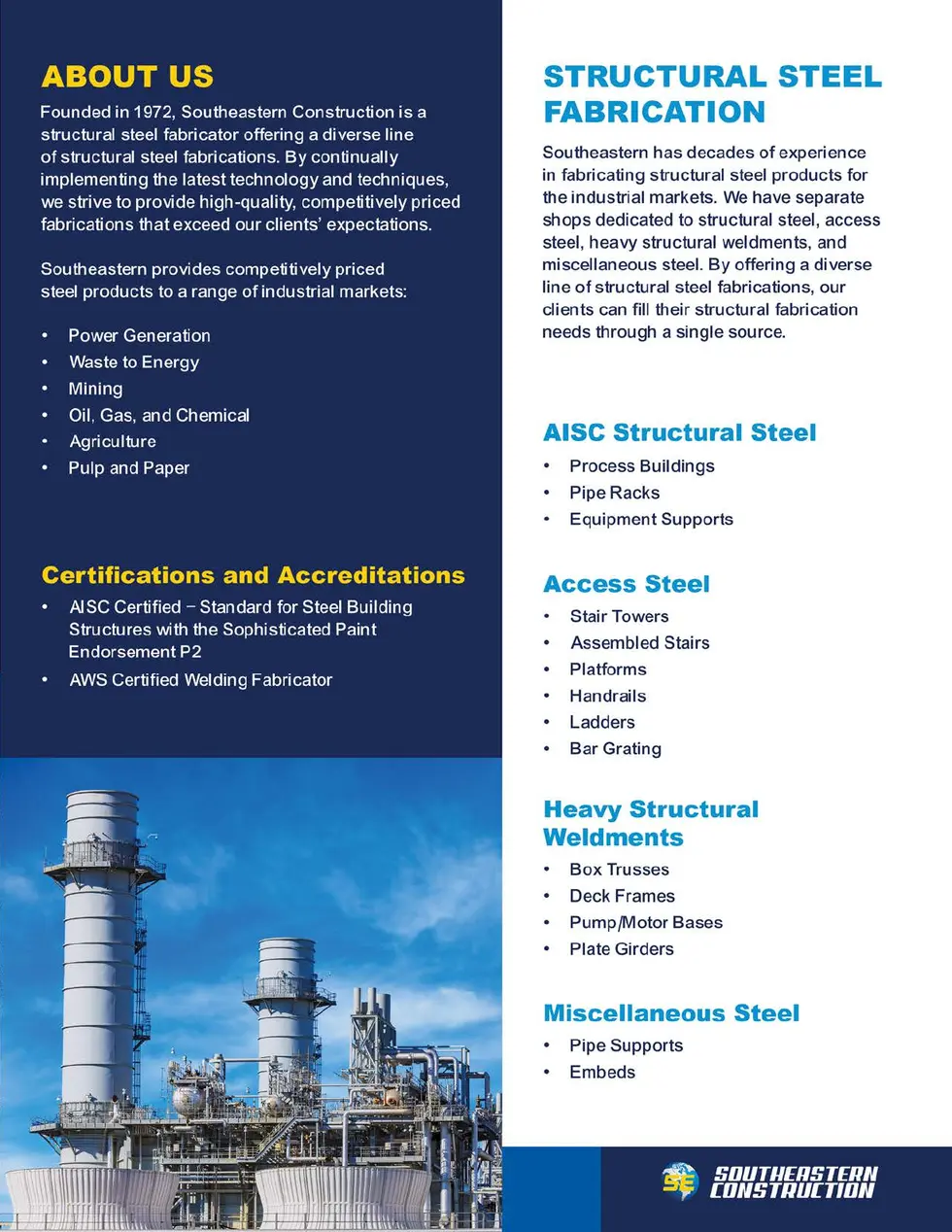 Structural Steel Fabrication Brochure