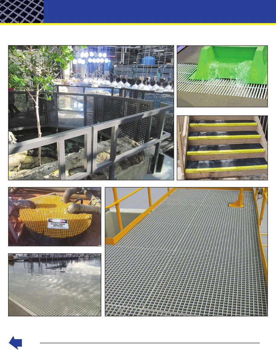 Entire Fiberglass Grating Section