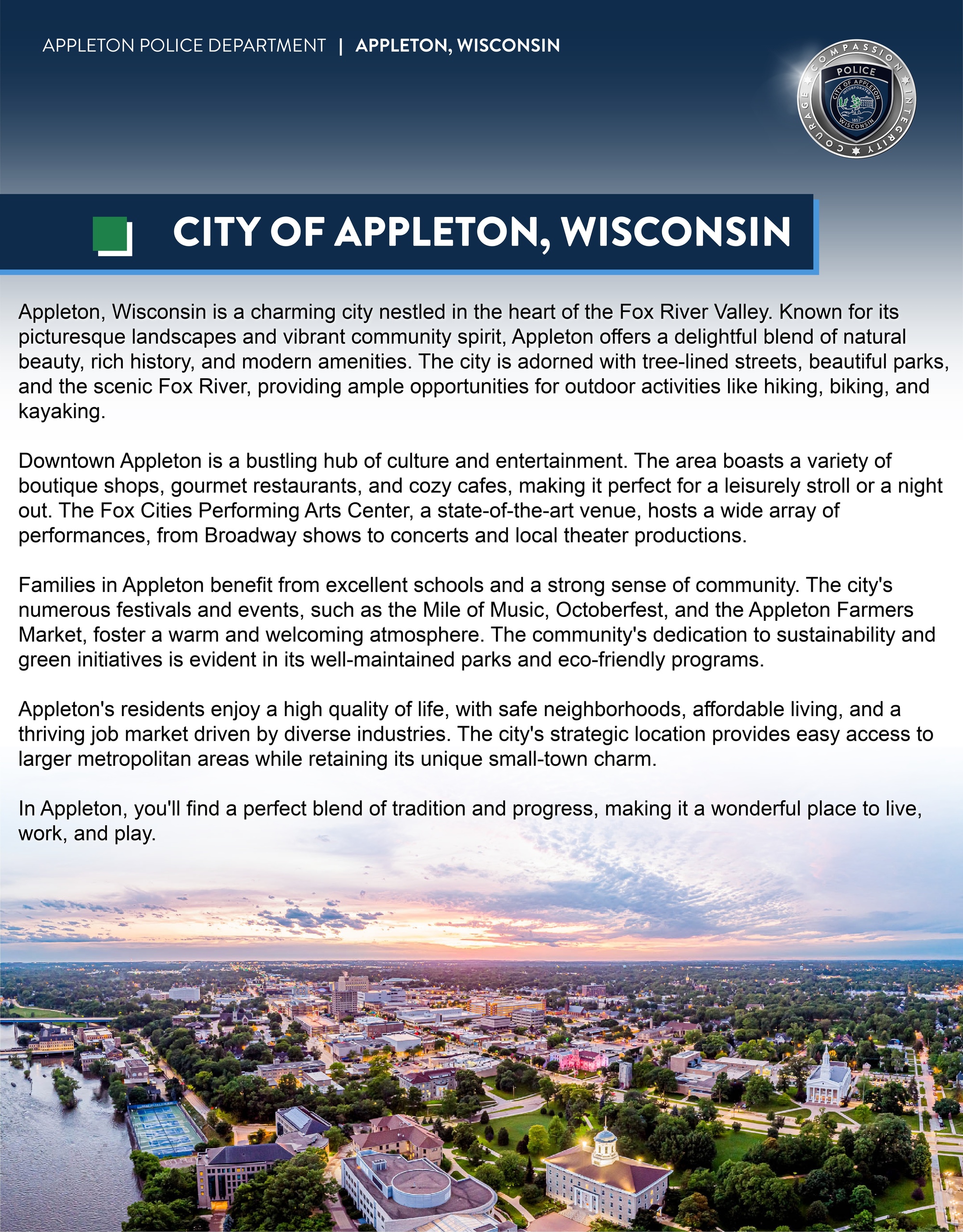 Appleton Police Department Hiring Guide