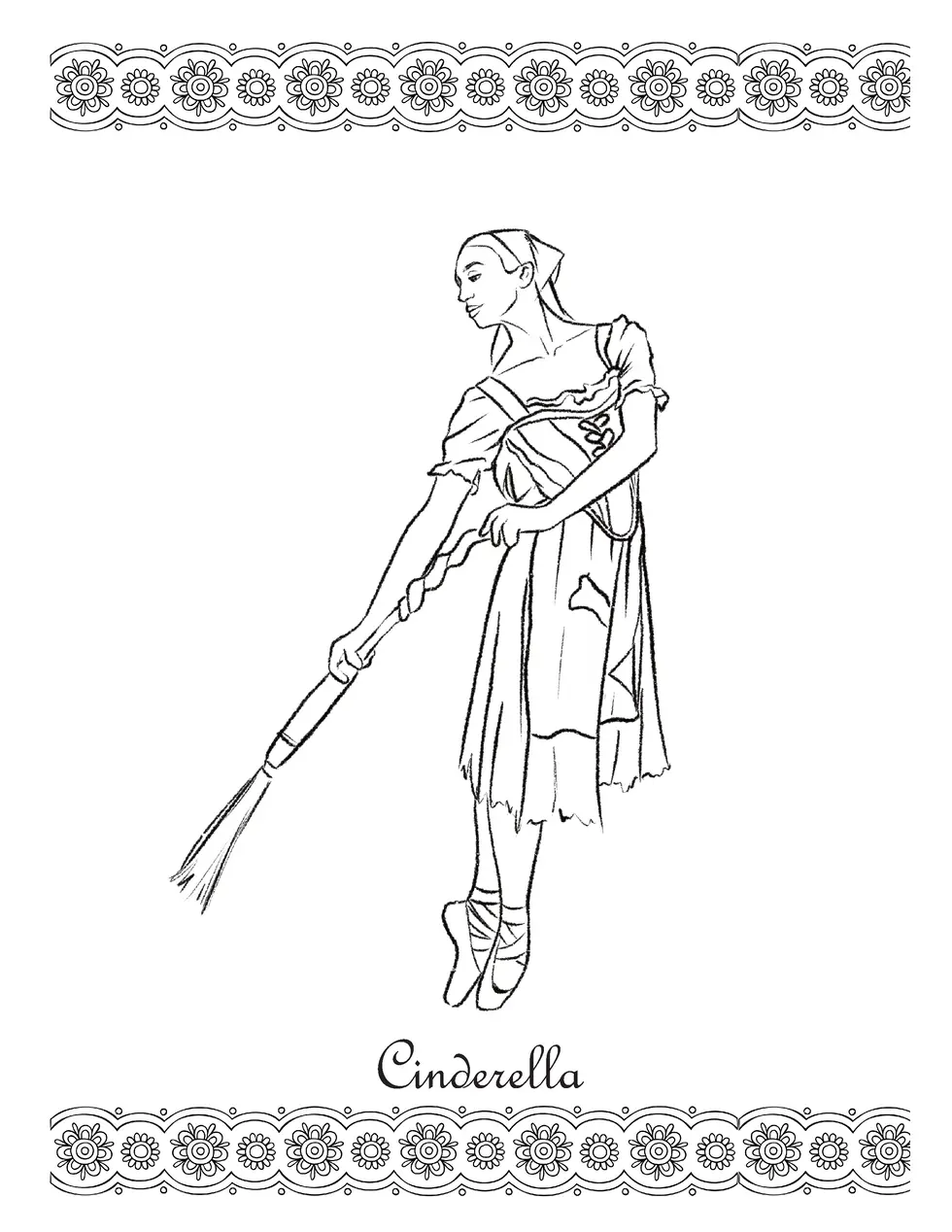 cinberalla coloring pages