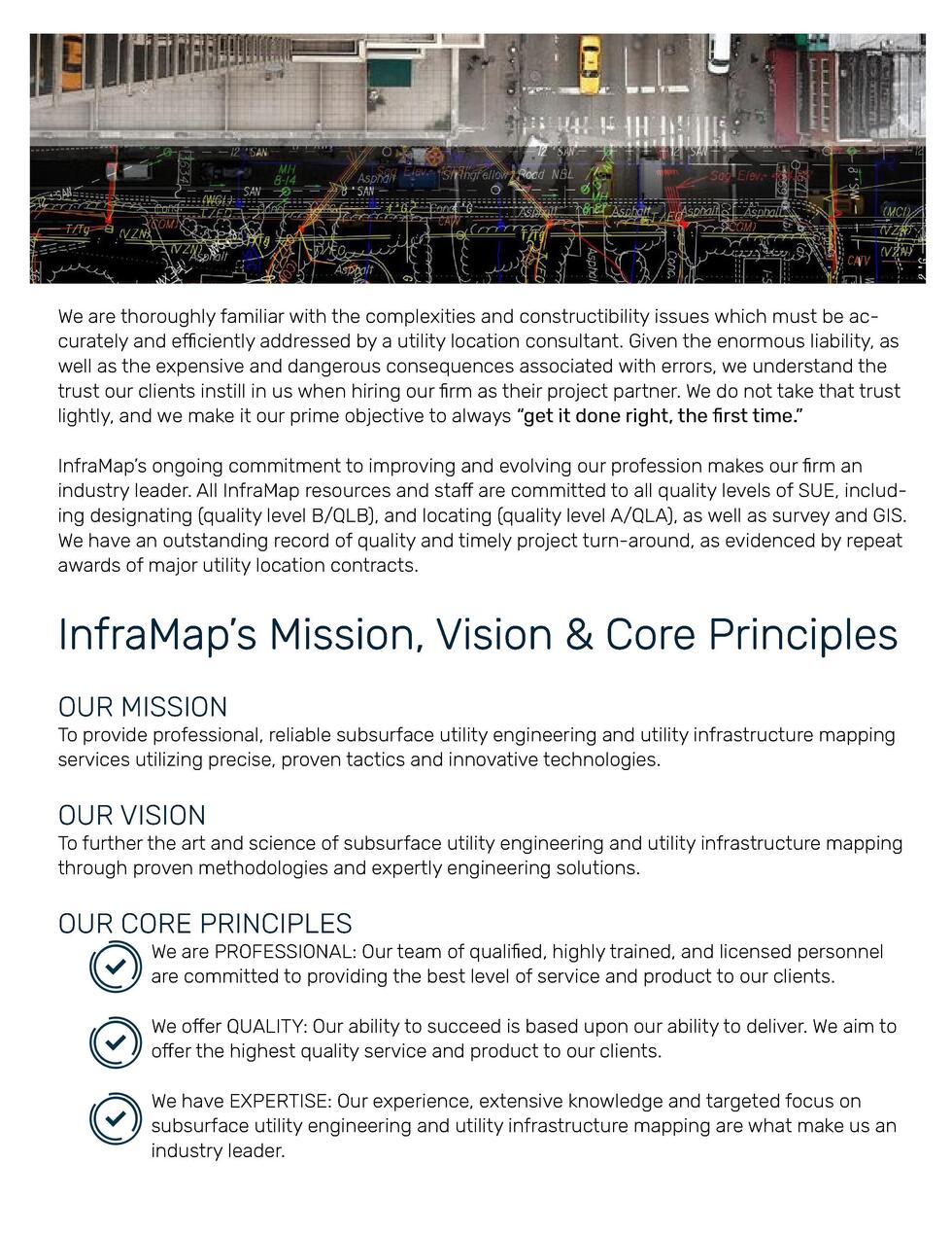 InfraMap Corp About Us Brochure
