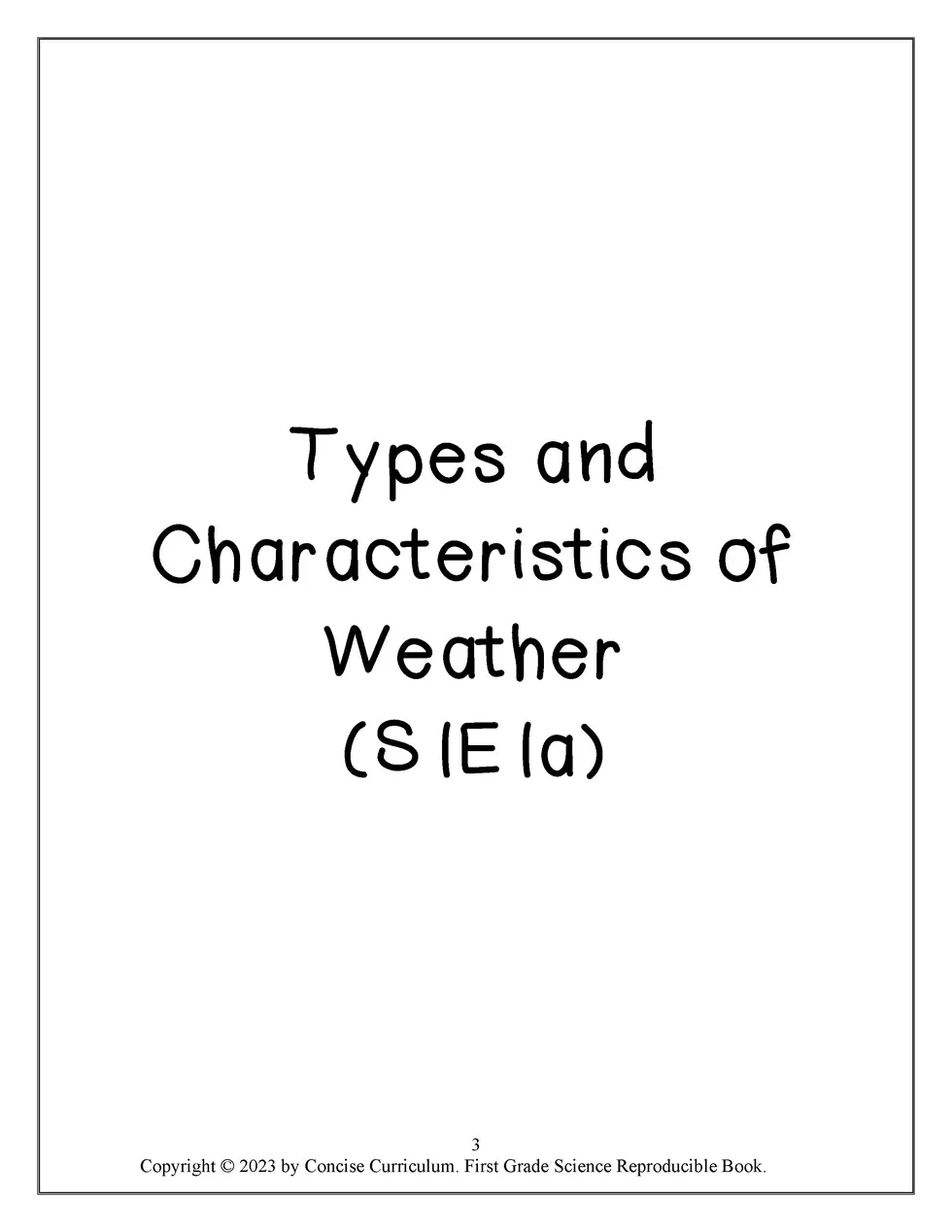 First Science Assessment Guide