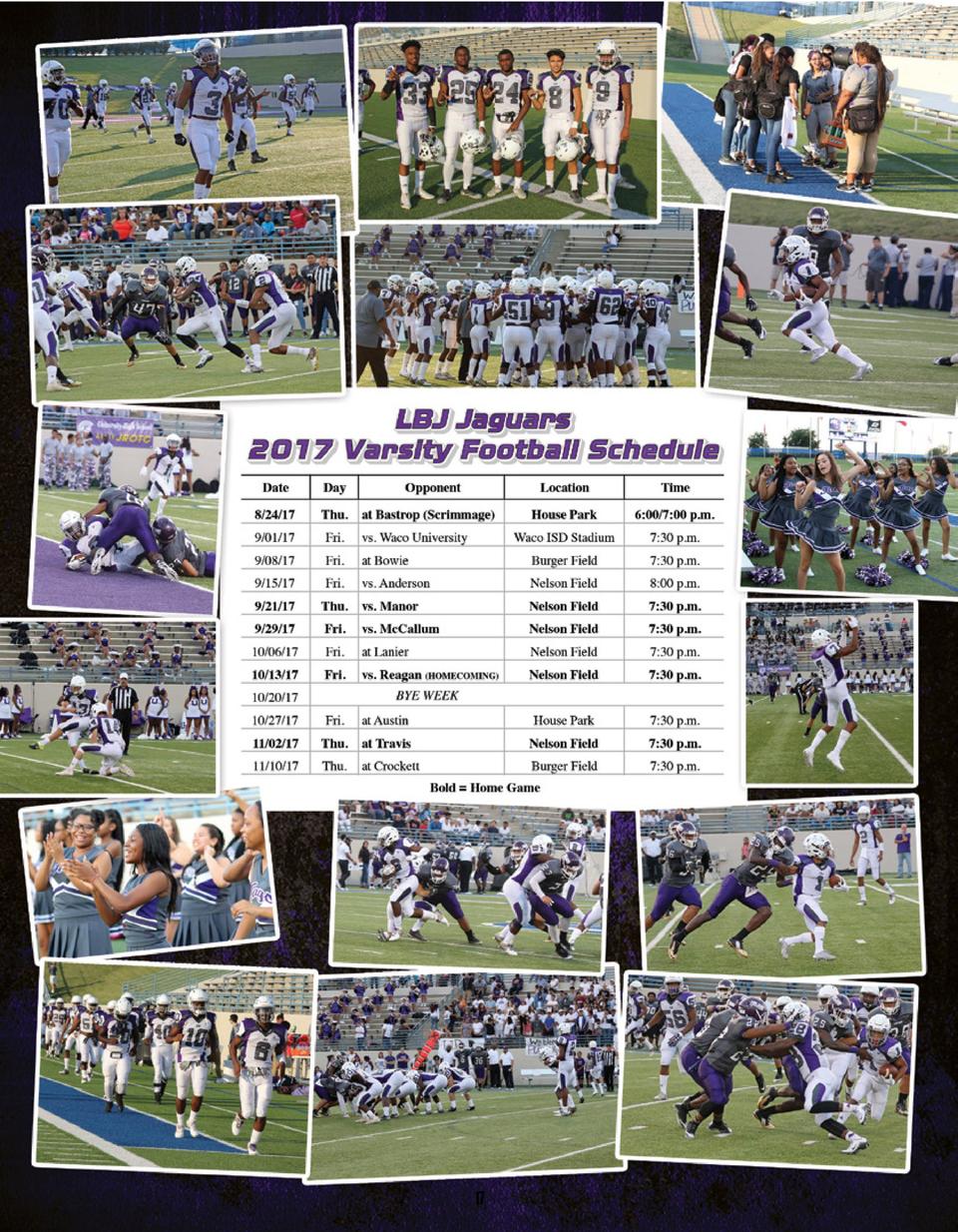 LBJ Football Game Program : simplebooklet.com