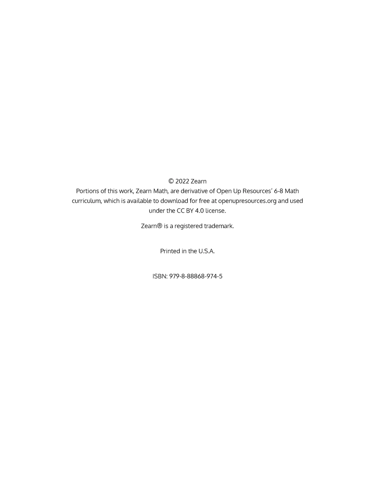 Zearn Math–Teacher Edition: Course Guide, G7