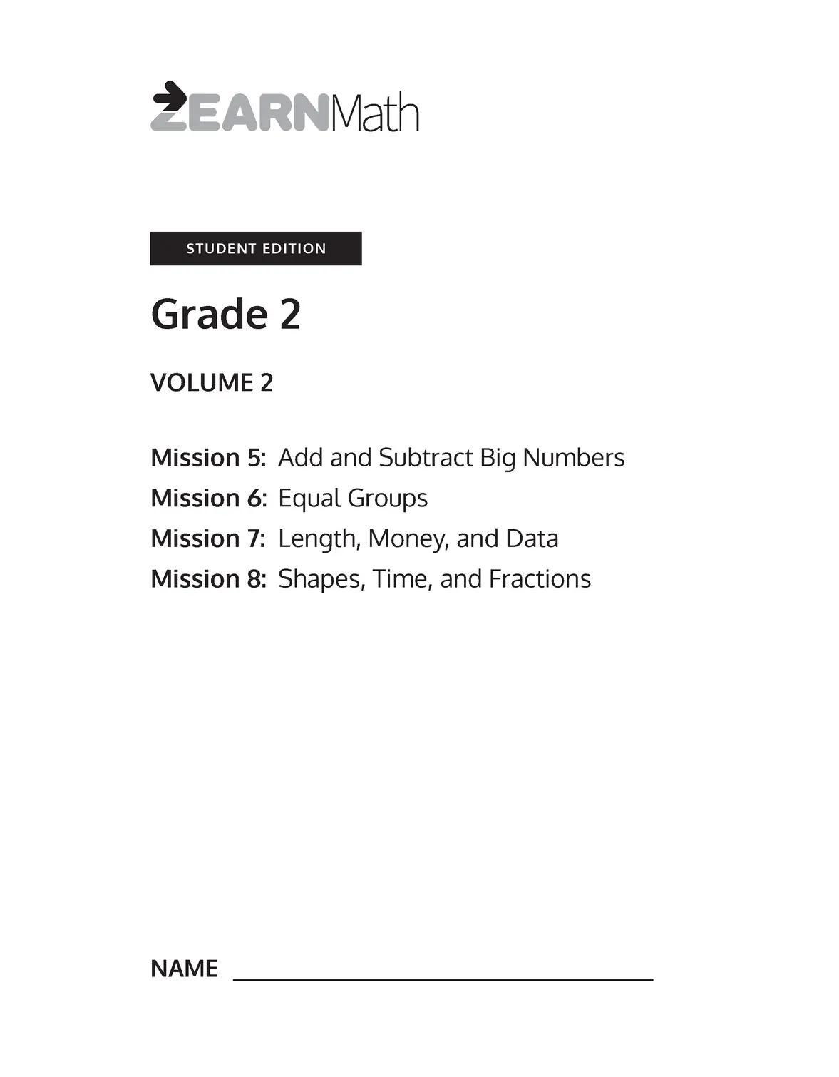 Zearn Math–Student Edition: Volume 2, G2