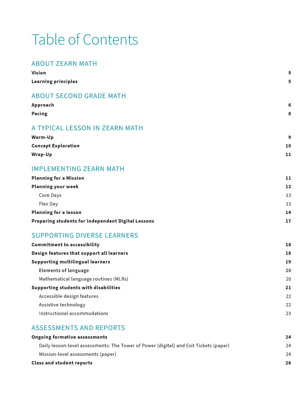 Zearn Math–Teacher Edition: Course Guide, G2