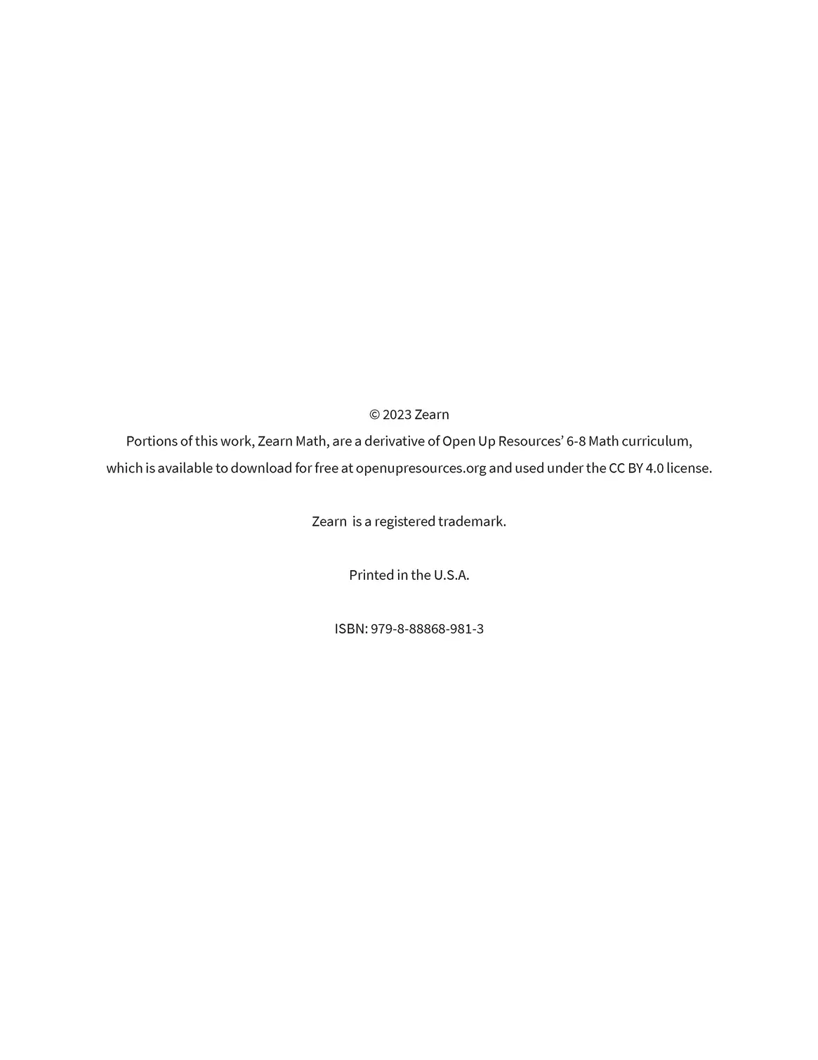 Zearn Math–Teacher Edition: Mission 1, G6