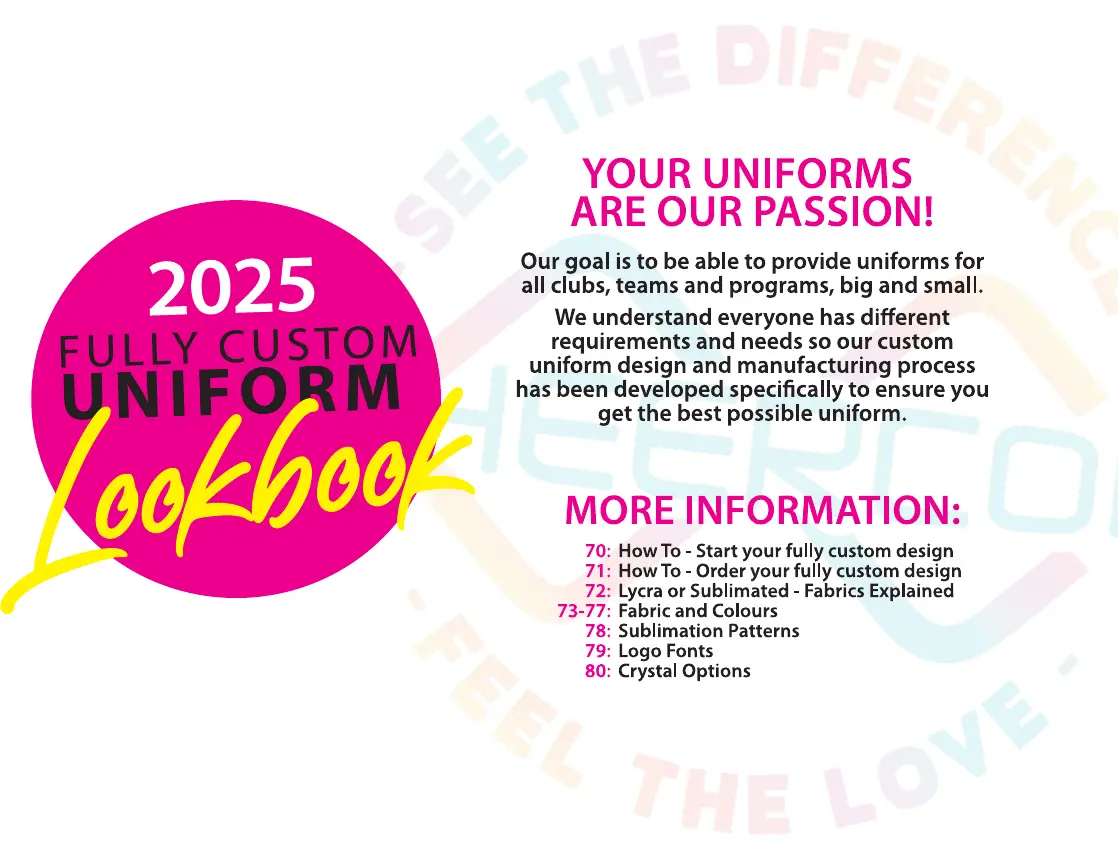 Fully Custom Uniform Lookbook : simplebooklet.com