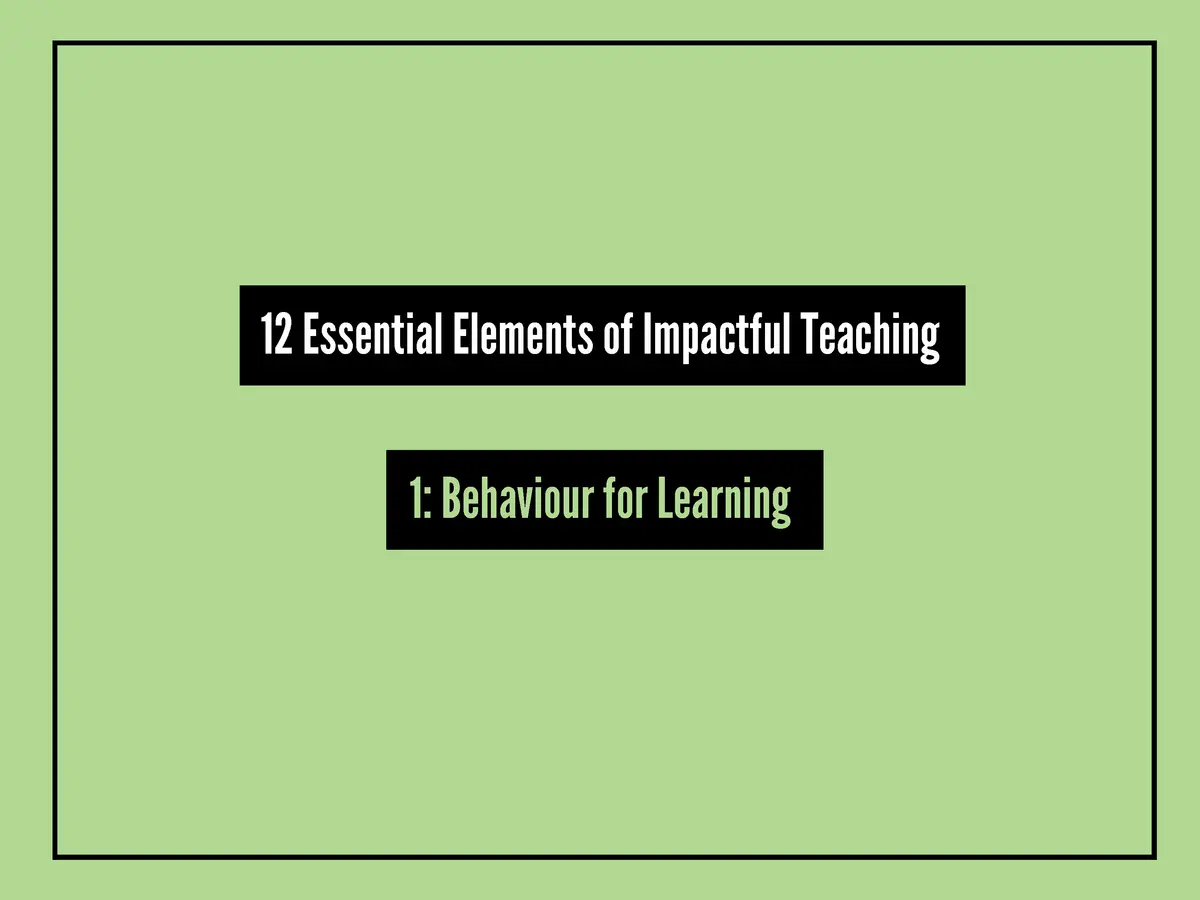 12 Essential Elements of Impactful Teaching - A Complete Guide