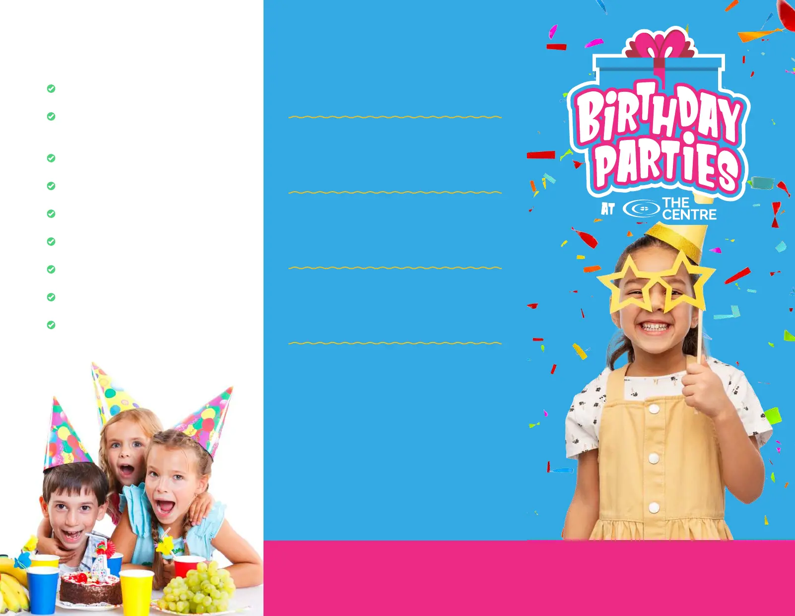 Centre Birthday Trifold : simplebooklet.com