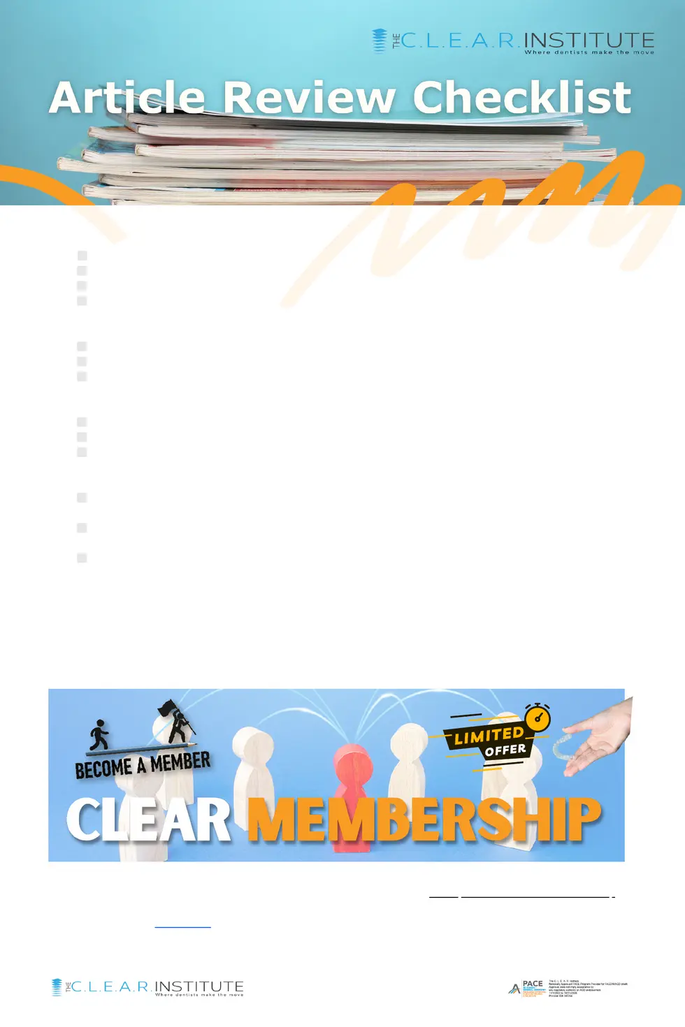 Article Review Checklist