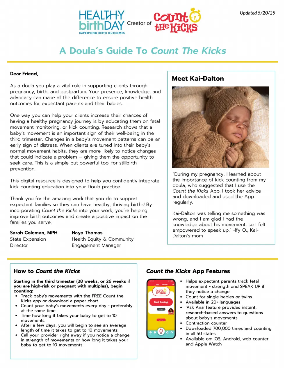 A Doula's Guide To Count The Kicks