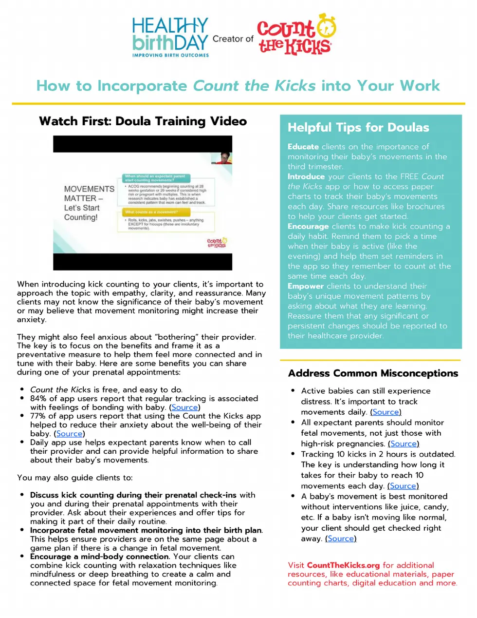 A Doula's Guide To Count The Kicks